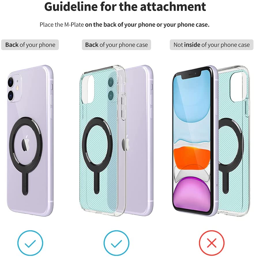 Sinjimoru Universal Magnet Sticker for All Smartphones & iPhone Series ...