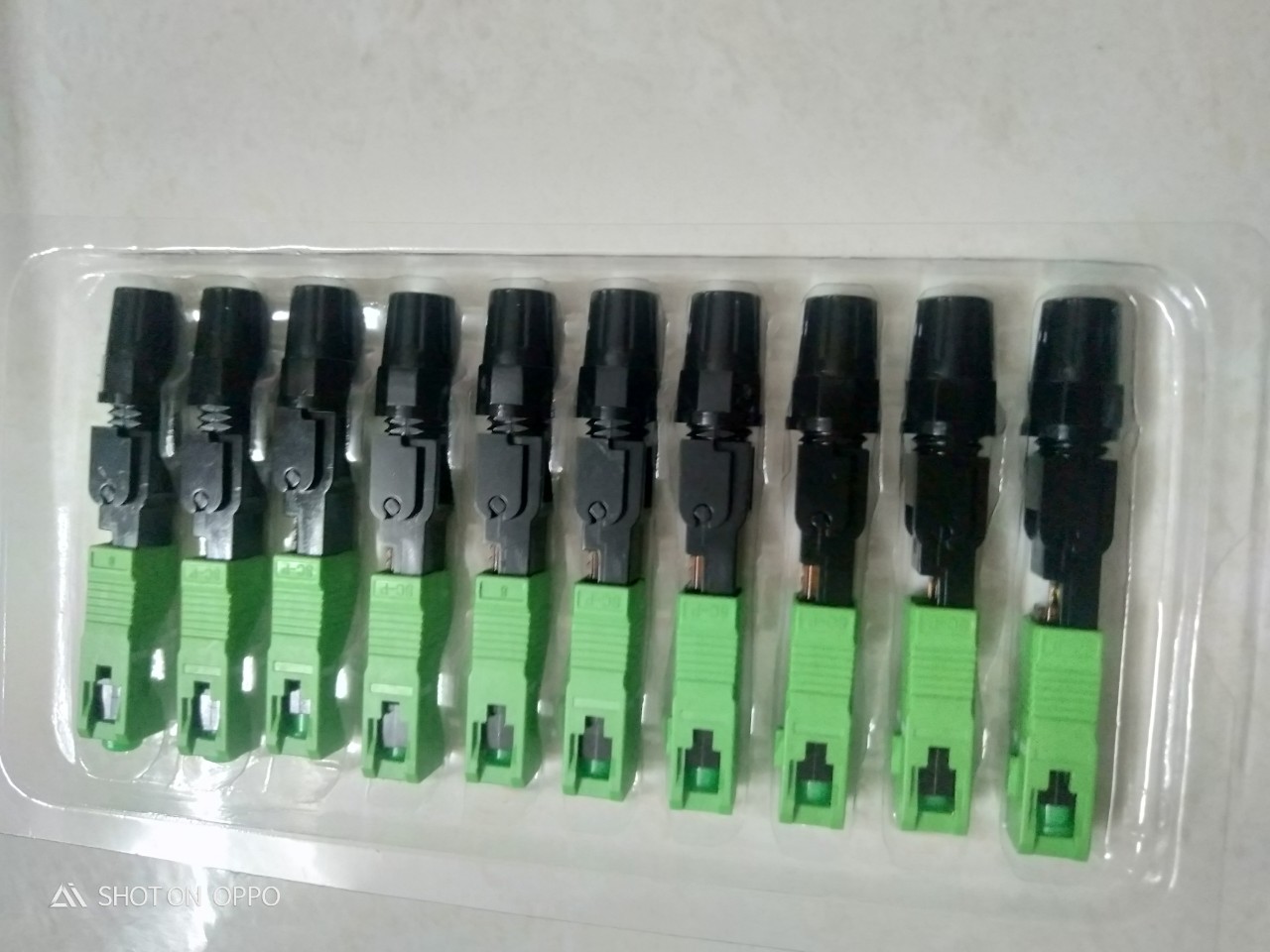 Xả hàng 1 VỸ 10 ĐẦU NỐI QUANG NHANH FAST CONNECT XANH LÁ CÂY chính hãng ...