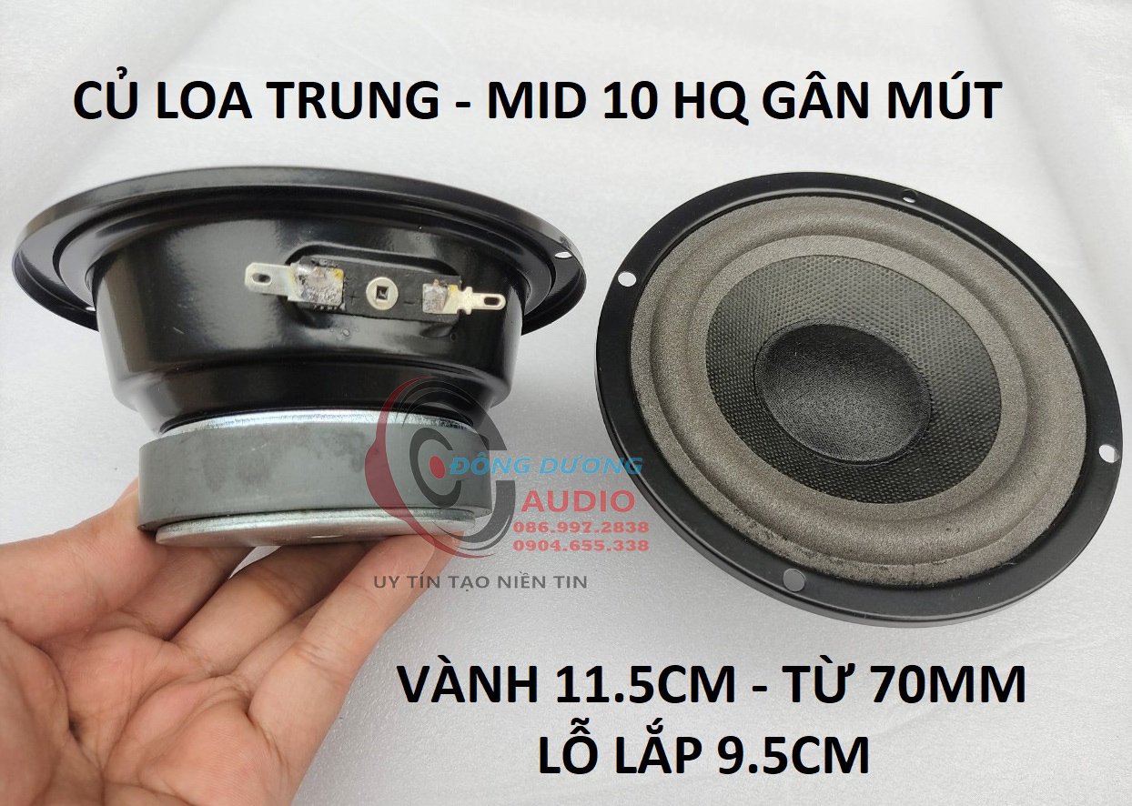 CỦ LOA TRUNG 10 HQ GÂN MÚT - VÀNH 11.5CM - LOA TĂNG LỜI - LOA BỔ SUNG LỜI - GIÁ 02 CHIẾC - LOA ...