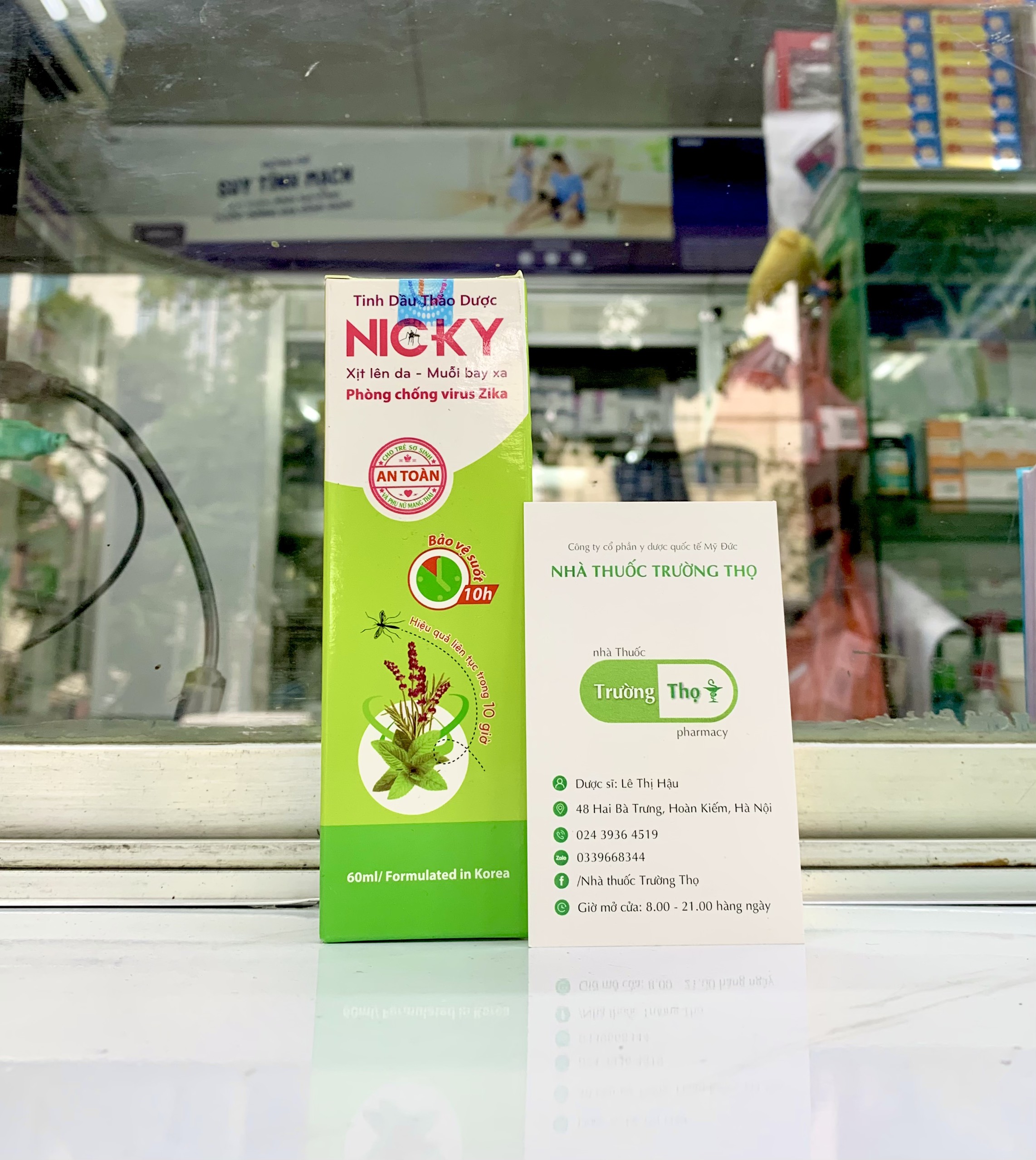 Tinh dầu thảo dược xịt chống muỗi Nicky | Lazada.vn