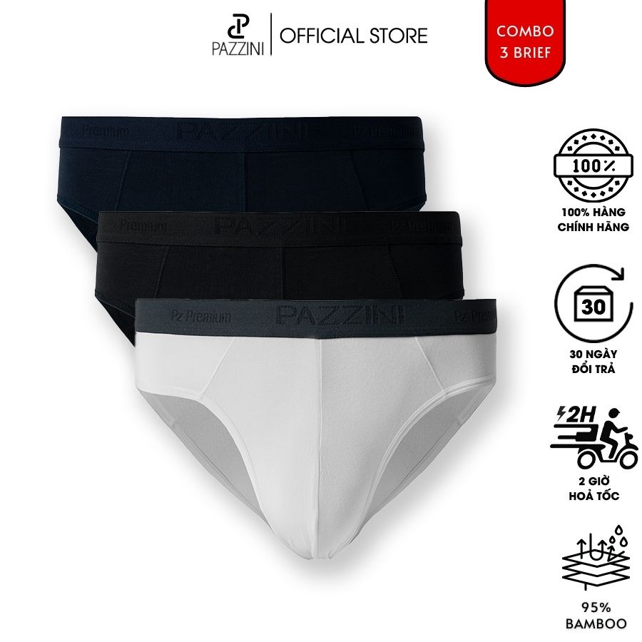 Combo 4 quần lót nam boxer PAZZINI modal gỗ sồi cao cấp quần sịp nam co ...