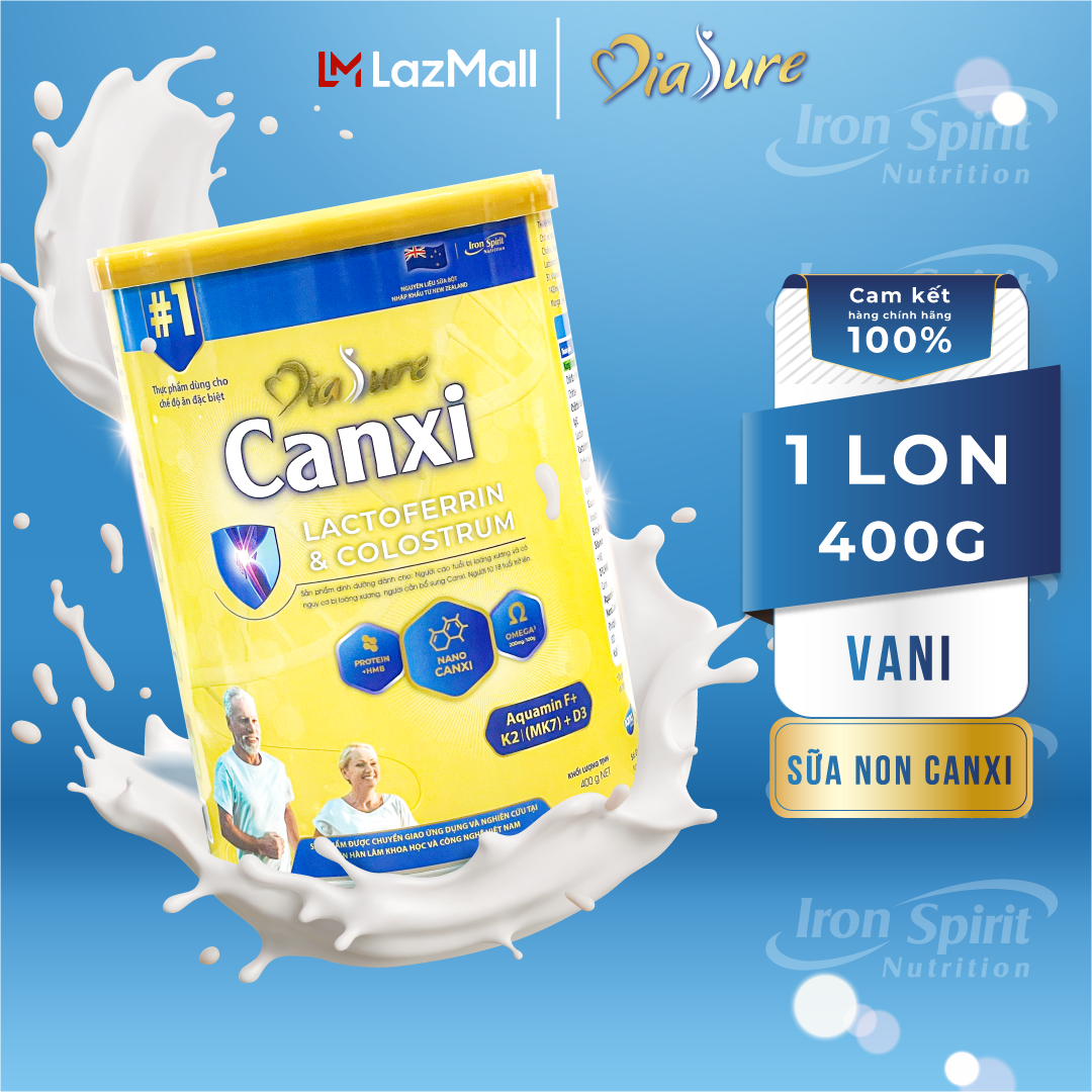 Sữa DIASURE CANXI (850G) bổ sung dinh dưỡng nano canxi phòng chống ...