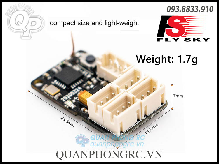 Bộ Thu Sóng FS-GMR 2.4Ghz 4CH AFHDS3 Micro Receiver Cho FlySky Noble FS ...