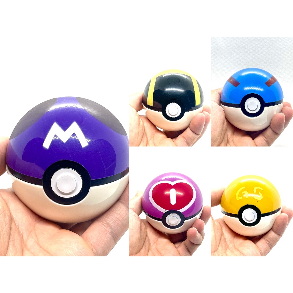 Mô hình pokeball các loại: GS ball, Master ball, Love Ball, Ultra Ball ...