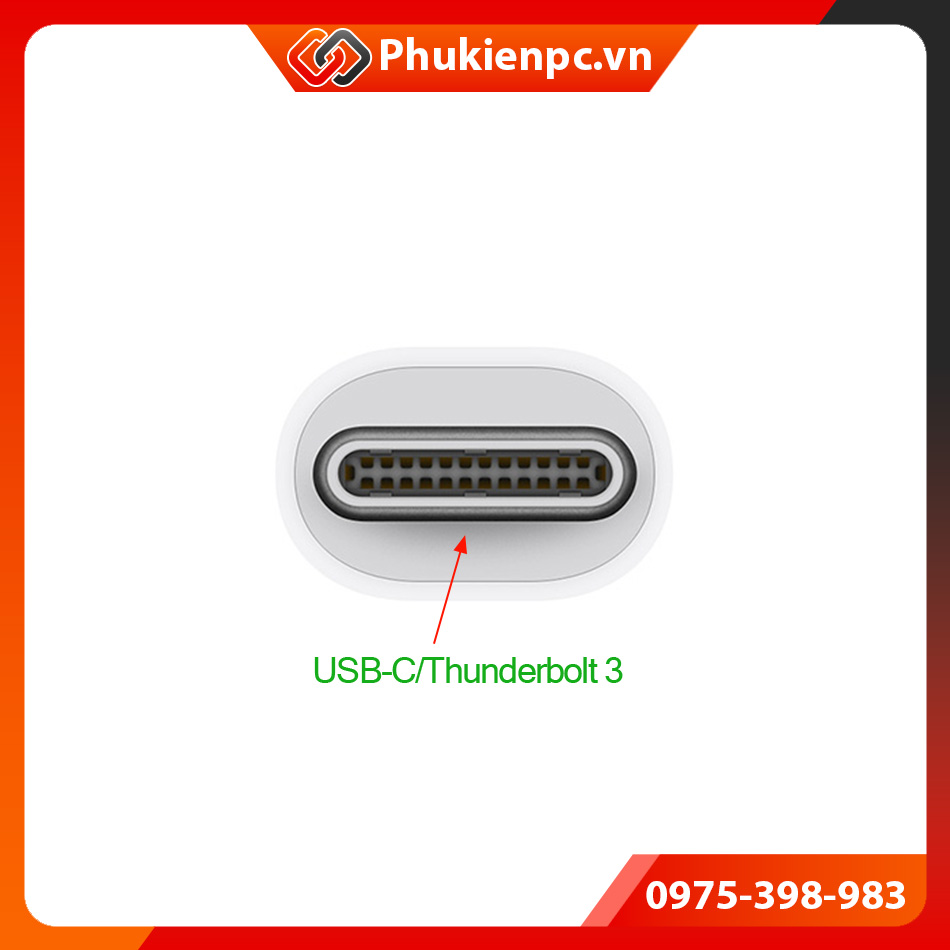 Cáp chuyển đổi USB-C Thunderbolt 3 to Thunderbolt 2 hãng Apple. Sử dụng ...
