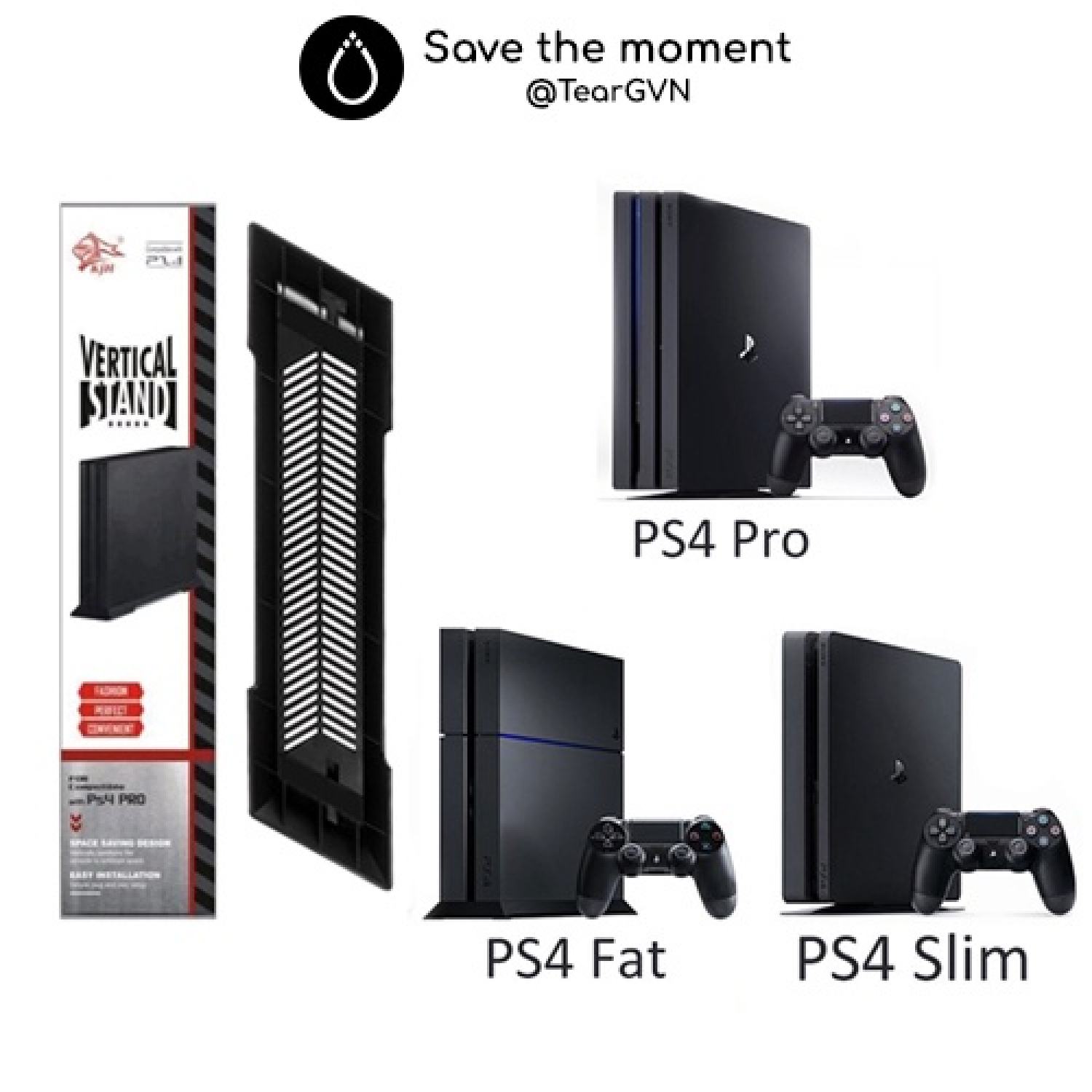 Kệ đứng PS4 Pro / PS4 Slim / PS4 Fat | Lazada.vn
