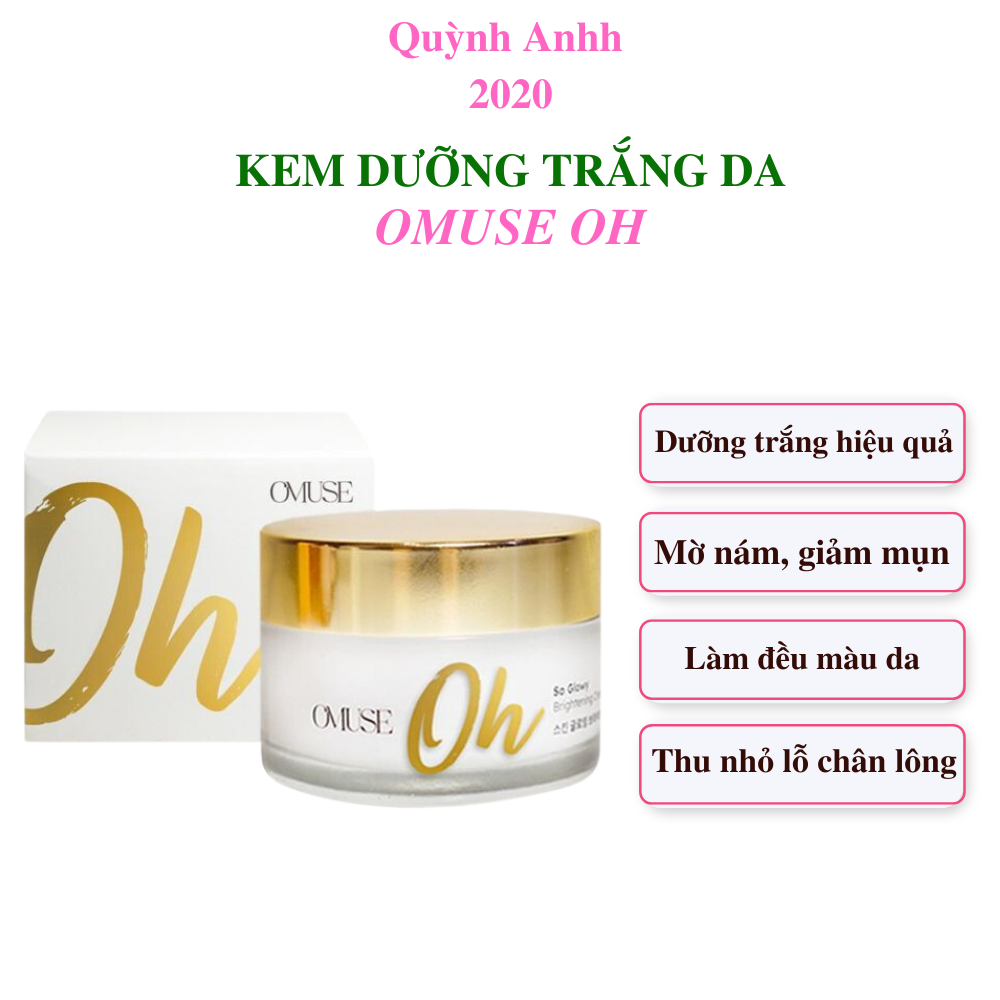 Kem Dưỡng Trắng Da Omuse Oh, kem dưỡng da, kem dưỡng ẩm, giúp mờ nám ...
