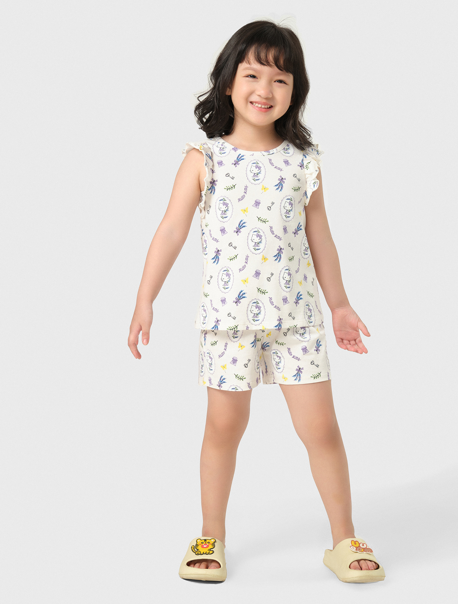 CHỈ 15-17.8 0H -12H-20H MUA 3 GIẢM 100K Bộ quần áo mặc nhà bé gái in ...