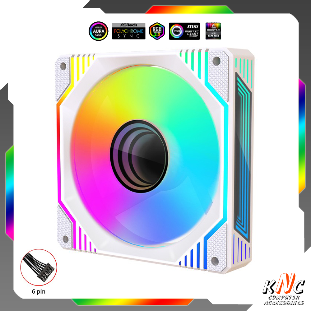 Quạt Tản Nhiệt Led LC-120 RGB Mirro HaLo Pro Black Gương Vô Cực Kích ...