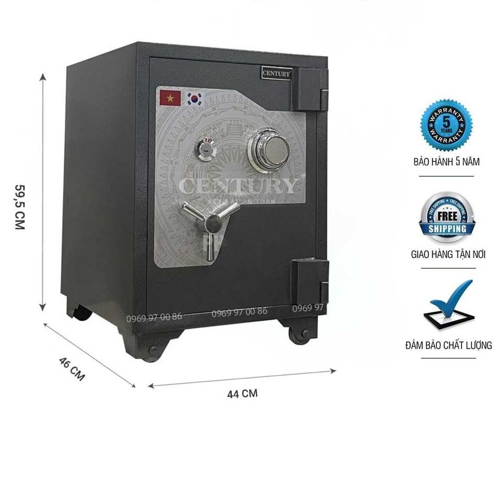 Két sắt siêu cường Century CFSC455KC nặng 110kg Két sắt khóa cơ cao cấp ...