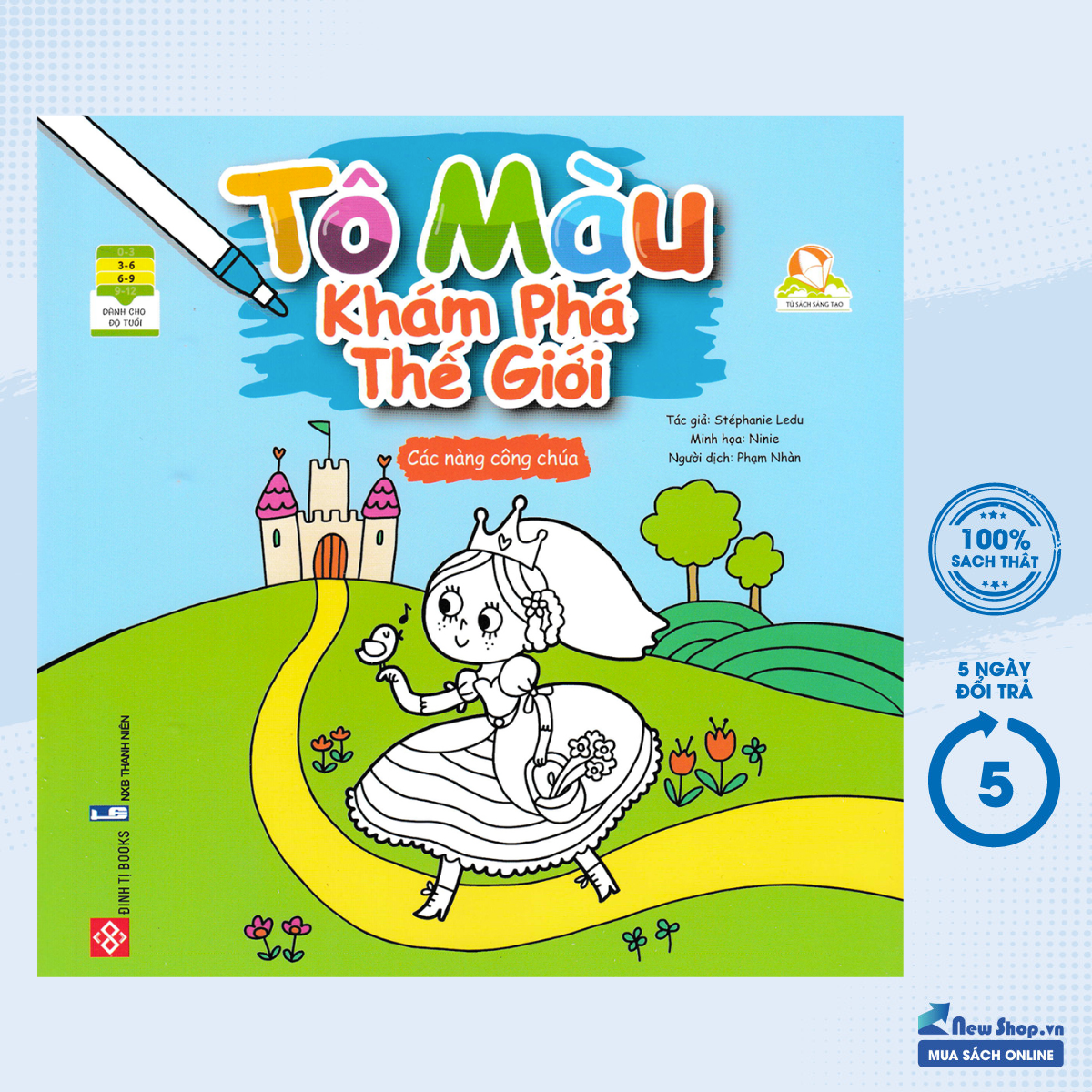 Sách – Tô Màu Khám Phá Thế Giới - Các Nàng Công Chúa (DTI) – Newshop ...