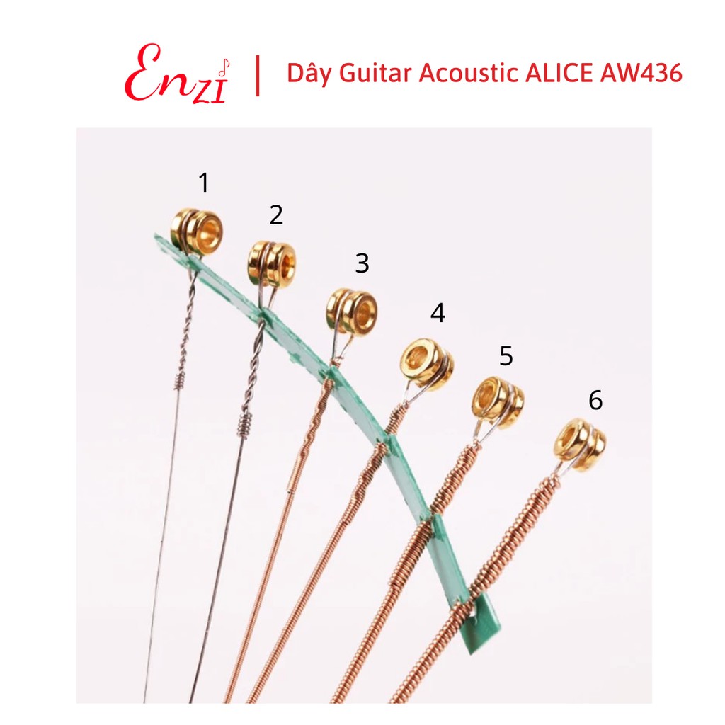 Dây đàn guitar acoustic Alice AW436 AW432 A206 A406 cỡ 11 chính hãng ...