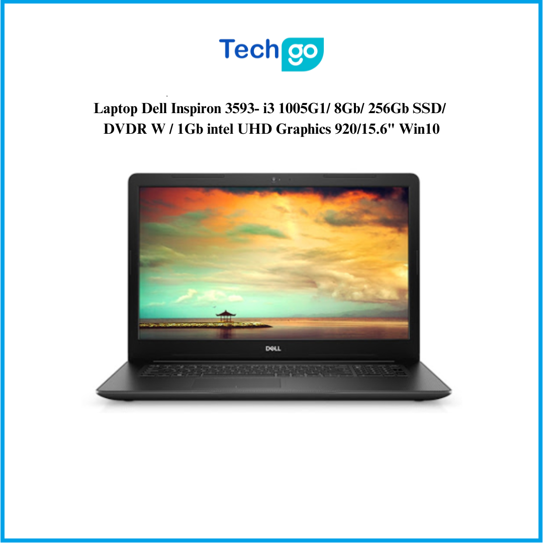 Laptop Dell Inspiron 3593- i3 1005G1 8Gb 256Gb SSD DVDR W 1Gb intel UHD ...