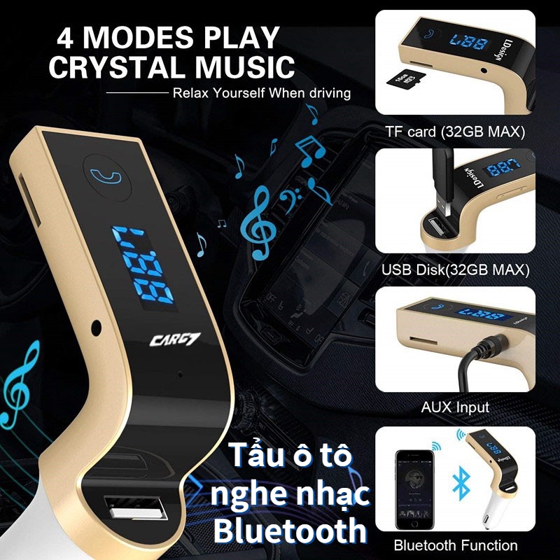 Máy thu tín hiệu Bluetooth ô tô Bluetooth trên xe G7 máy nghe nhạc ...