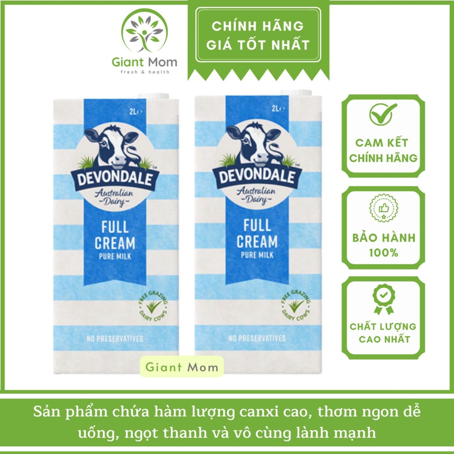 Sữa Tươi Devondale Nội Địa Úc - Giant Mom - Sữa Devondale Moo Vị Dâu ...