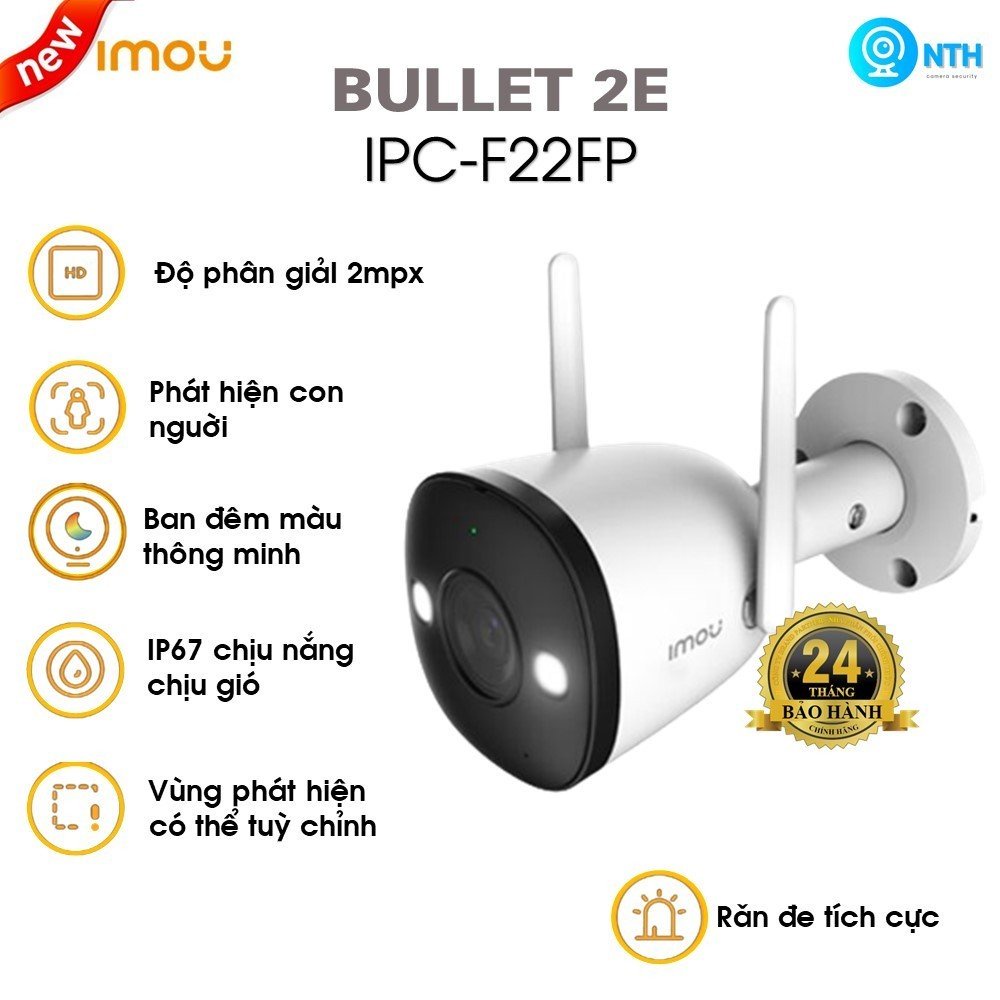 Camera IP WiFi Ngoài Trời 2M IMOU F22P F22FP - MÀU ĐÊM F26FEP - CAO CẤP ...