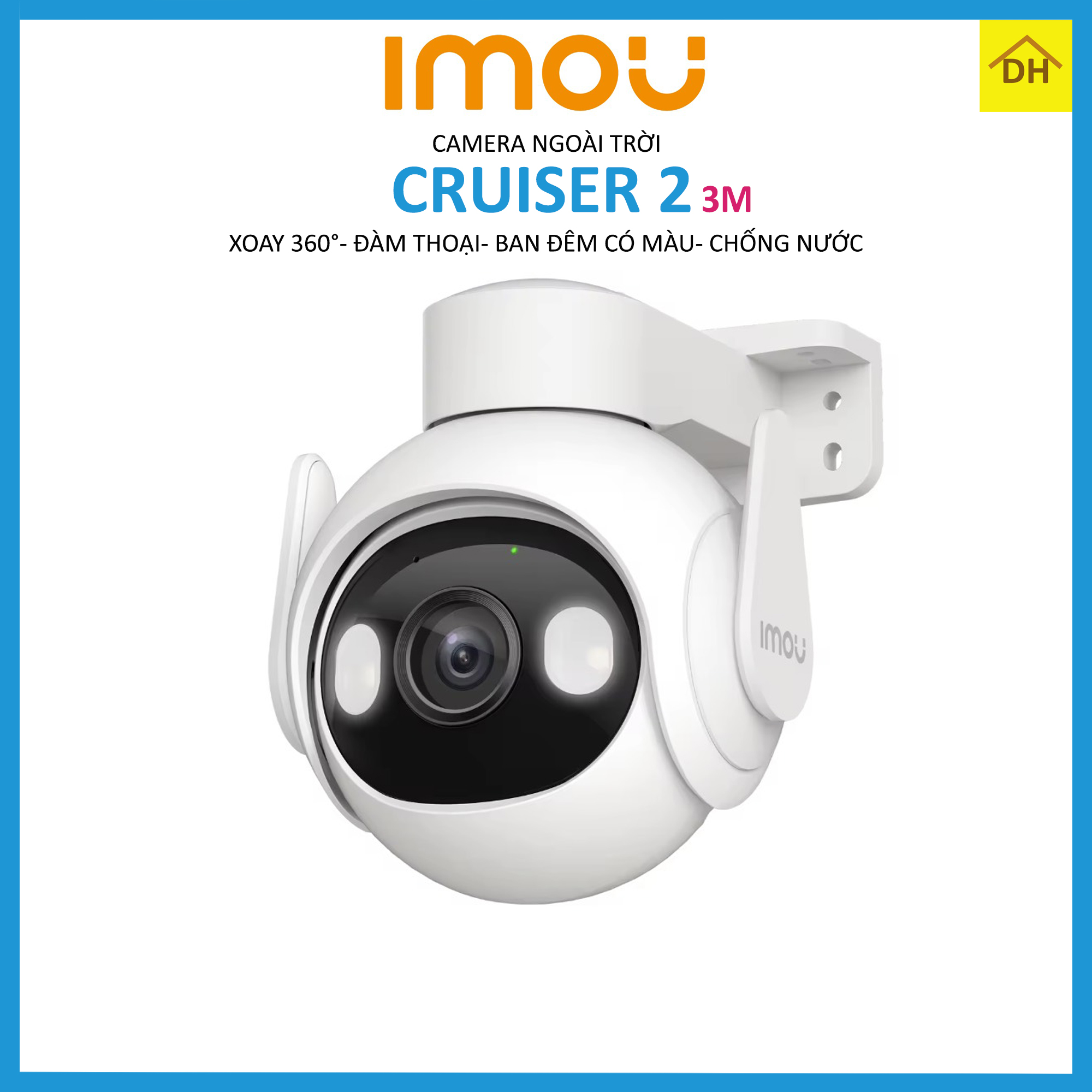 Camera IMOU PTZ CRUISER 2 5M 3K Xoay 360 Độ- Đàm Thoại 2 Chiều- Ban Đêm ...