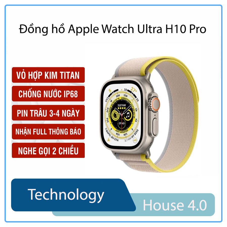 Đồng Hồ Thông Minh H10 PRO 2022 Màn Hình 1.91inch Theo Dõi Sức Khỏe ...