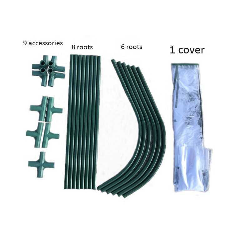 Movable Steel Frame Outdoor Plant Cover Zipper Garden Greenhouse Warm ...
