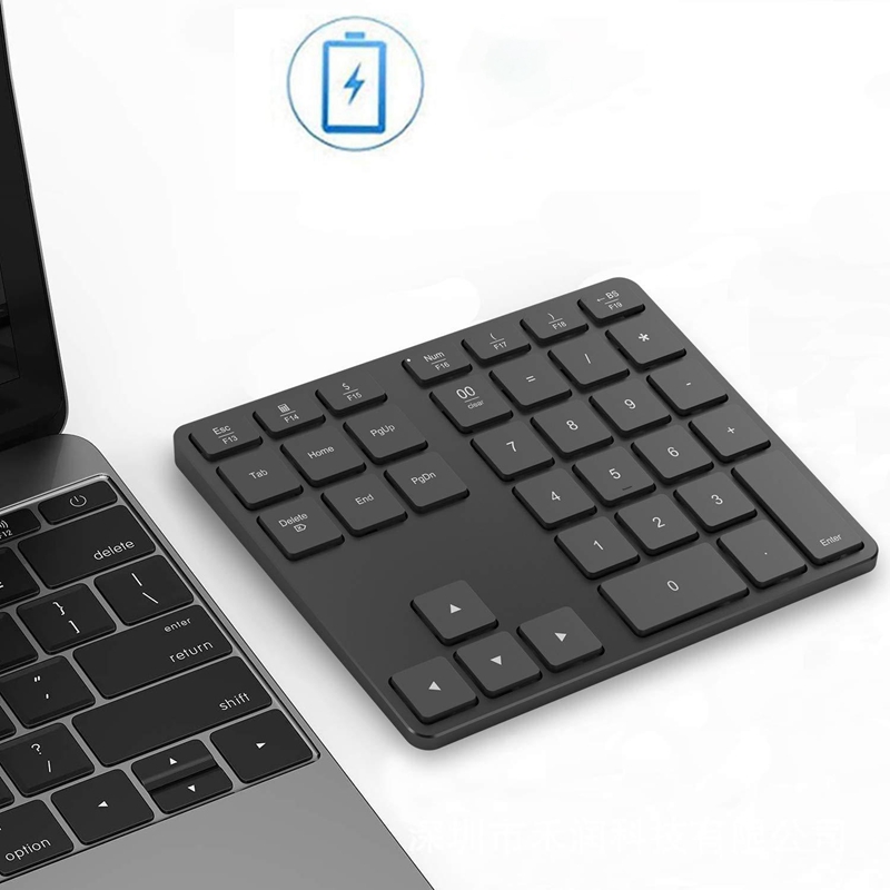 Aluminum Alloy Bluetooth Wireless Numeric Keypad 35 Keys Digital ...