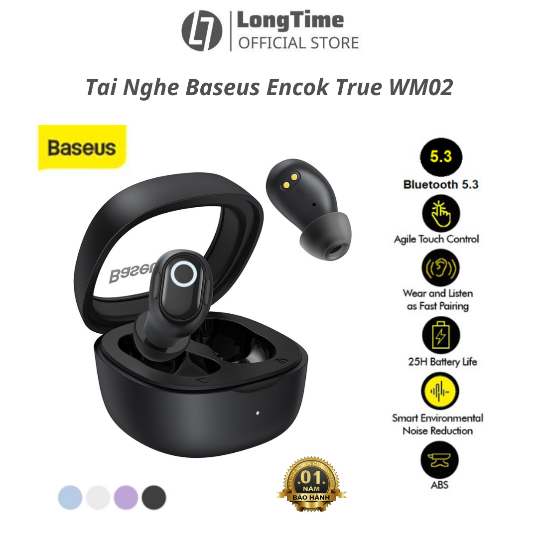 Tai Nghe Baseus Encok True WM02 - Tai Nghe bluetooth chống ồn, thiết kế ...