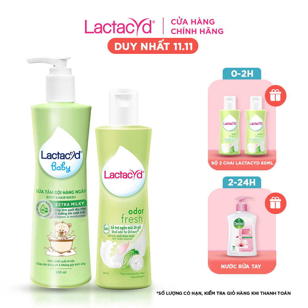 Sữa tắm gội trẻ em Lactacyd Milky - Bảo vệ Chăm sóc Nuôi dưỡng Da và ...