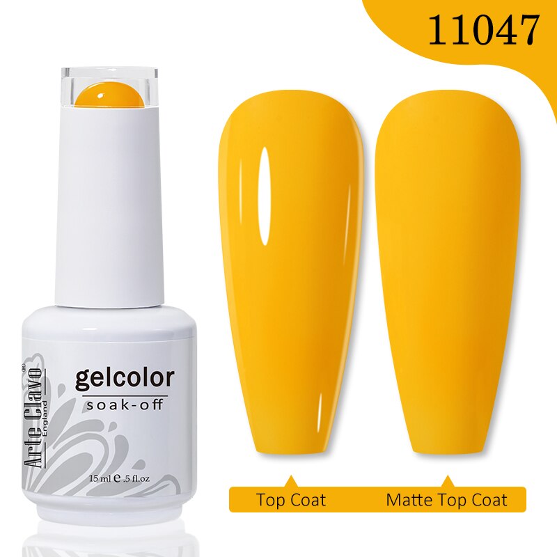 Arte Clavo 15ml Semi Permanent Rubber Base For Polish Gel Top Base Coat ...