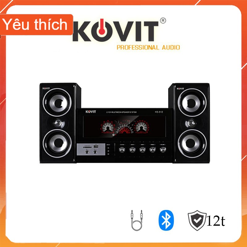 Loa vi tính 2.1 KOVIT KS 812 - Nghe nhạc cực tốt, có màn hình LED hiển ...