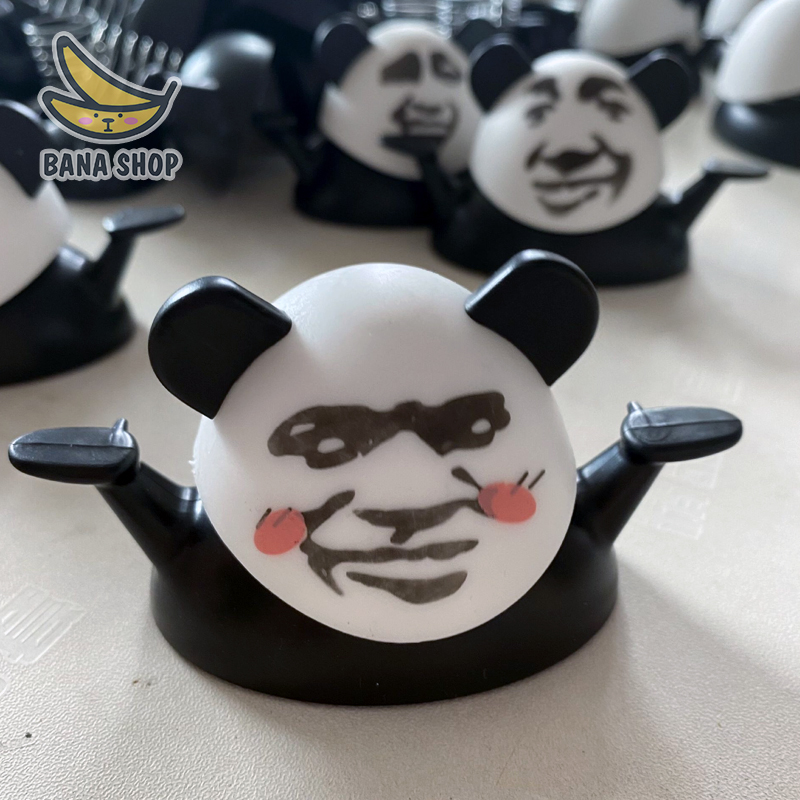 Mô hình gấu trúc panda meme weibo lắc lư trang trí taplo xe hơi, để bàn ...