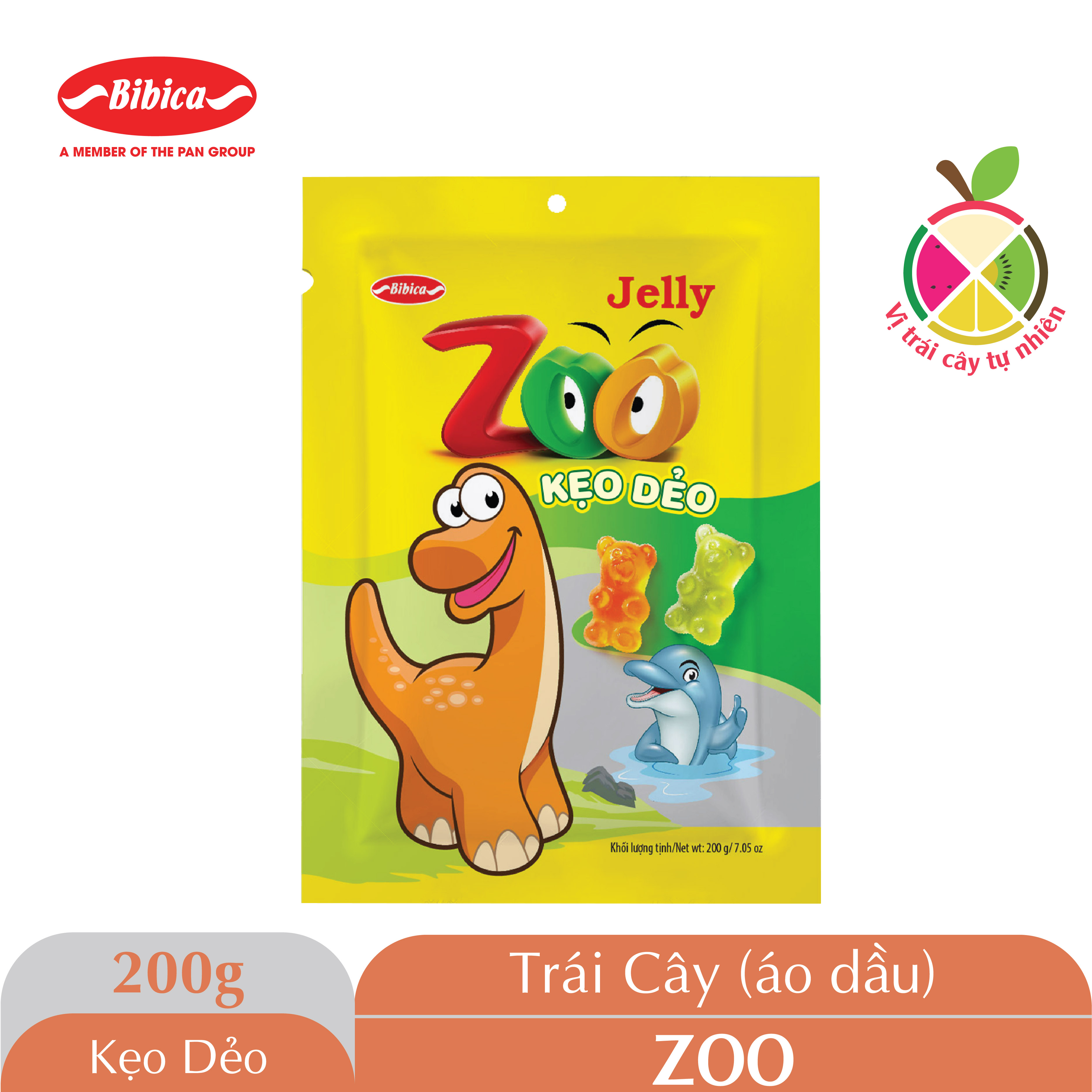 Kẹo mềm trái cây vị Dâu cheery 140 gam Bibica - MixASale