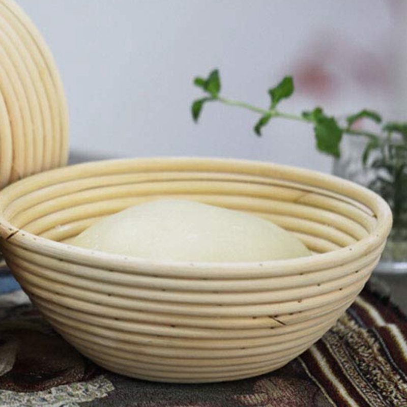 2 Pcs Round Bread Proofing Basket Natural Rattan Sourdough Proving ...