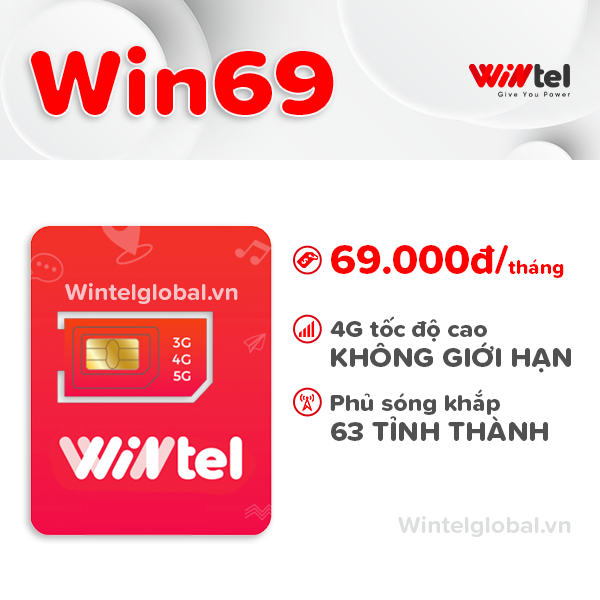 Sim Wintel Win69 - Sim data tốc độ cao không giới hạn | Lazada.vn