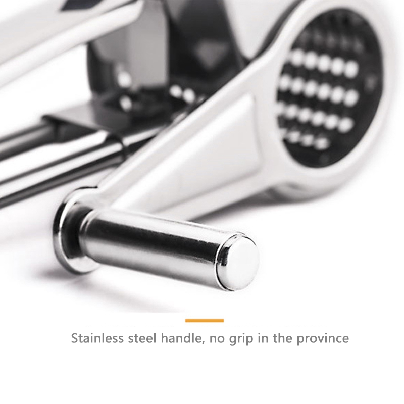 Stainless Steel Multi Purpose Rotary Cheese Nut Spice Grater Chocolate ...