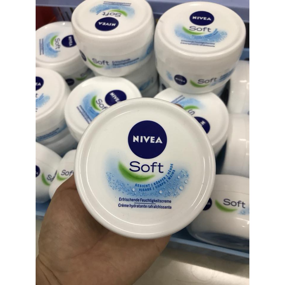 Kem dưỡng ẩm mềm da Nivea Soft nhập khẩu Đức 200ml - MixASale