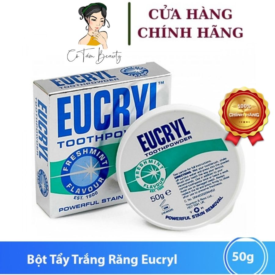 HCMBột Tẩy Trắng Răng Eucryl Tooth Powder 50Gr - Garis Store - MixASale