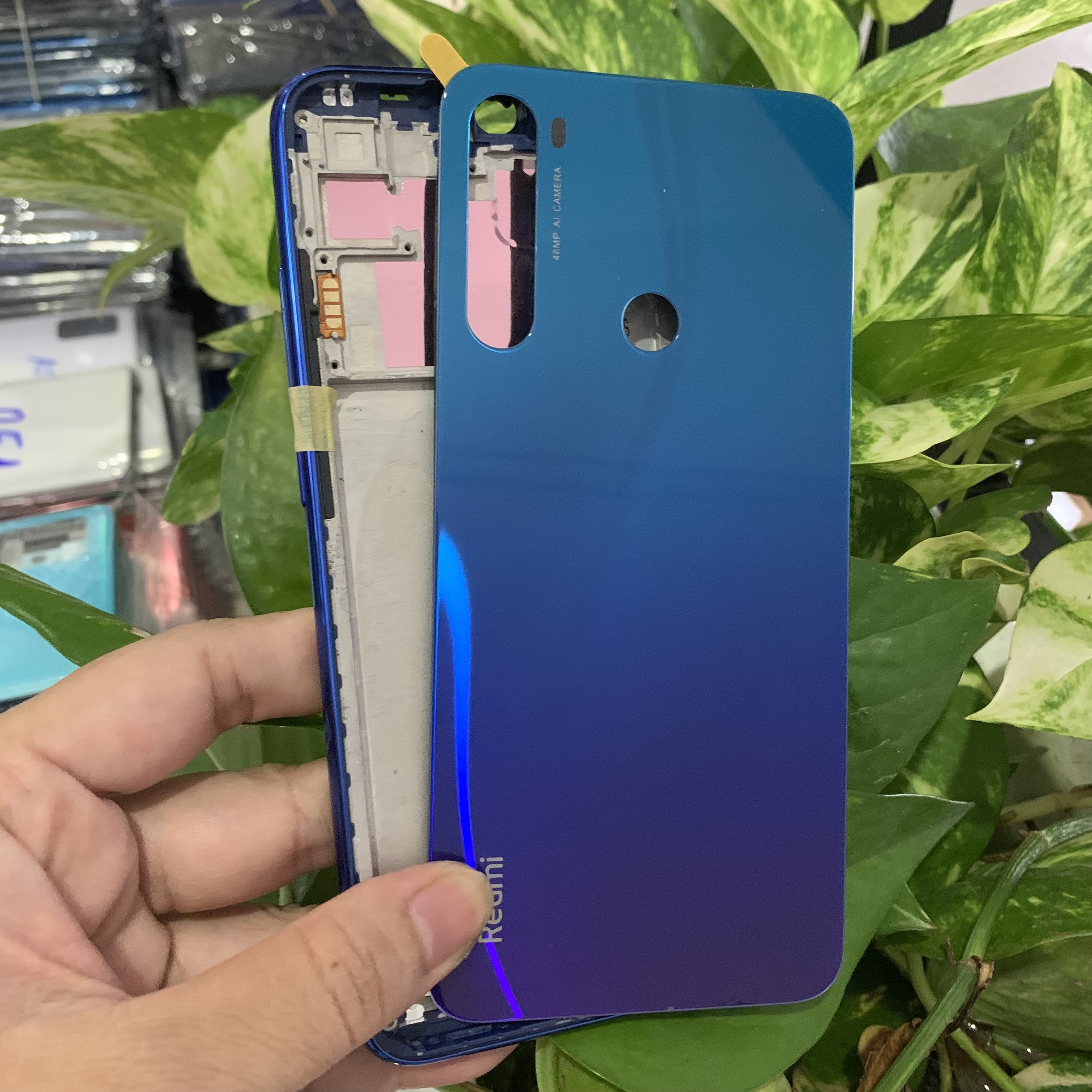 bộ vỏ xiaomi redmi note 6 pro - gồm lưng , sườn , phím , kính camera ...