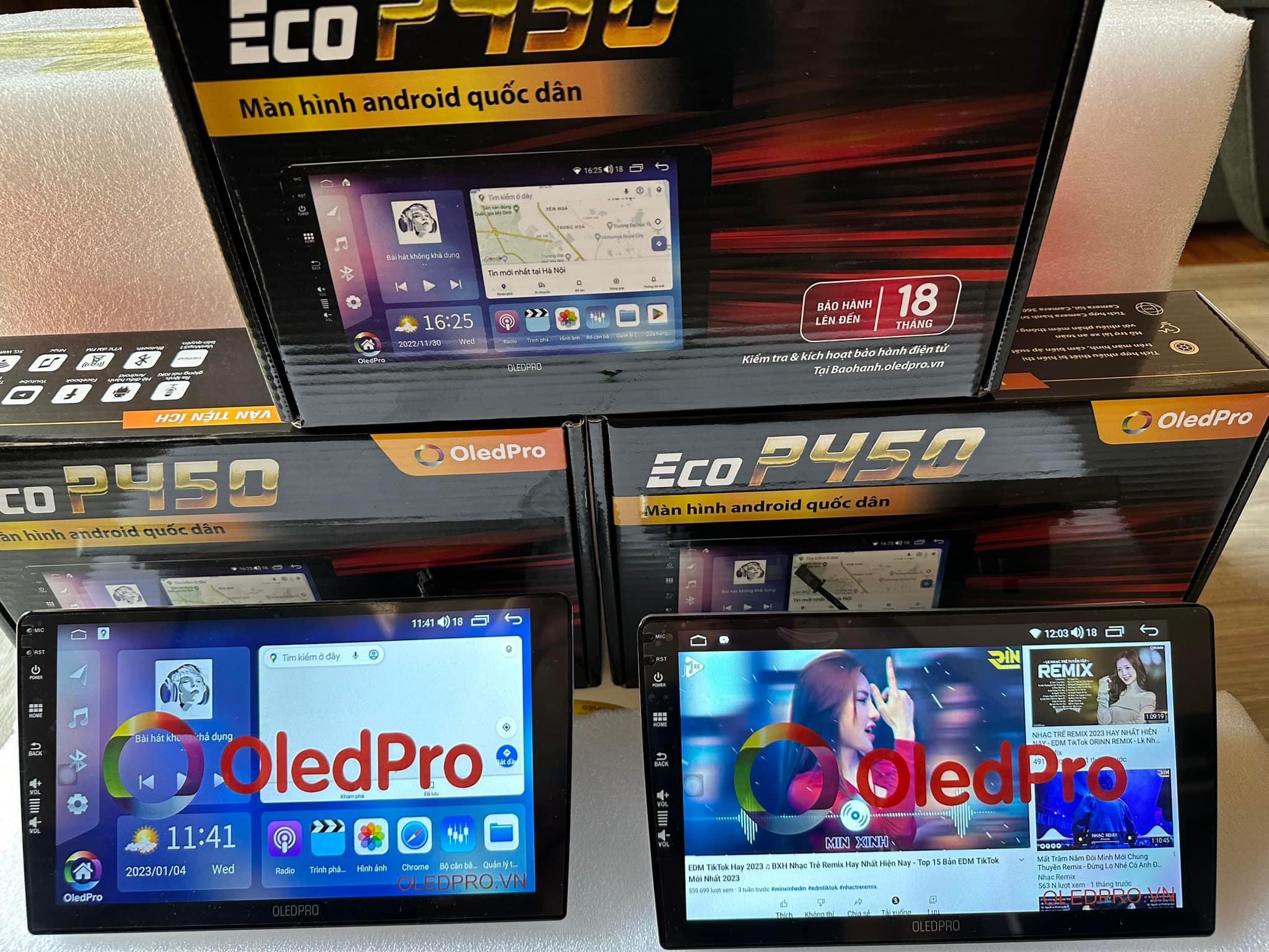 Màn hình Android OLED PRO ECO P450 thế hệ mới theo xe Huyndai i10 2021 ...