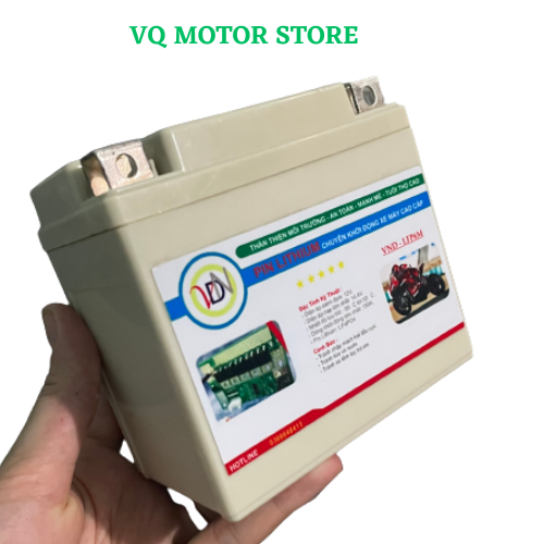 Ắc Quy xe máy Pin Lithium VND-LFP6M xe AB, LEAD mới, SH mode, PCX ...