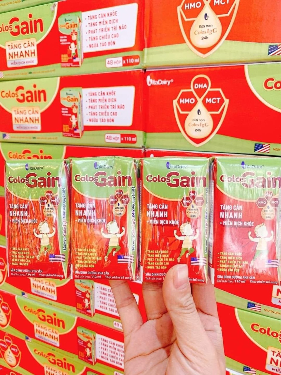 Sữa pha sẵn Colosgain Colos Gain Pha Sẵn 110ml [Thùng 48 hộp] có thẻ ...