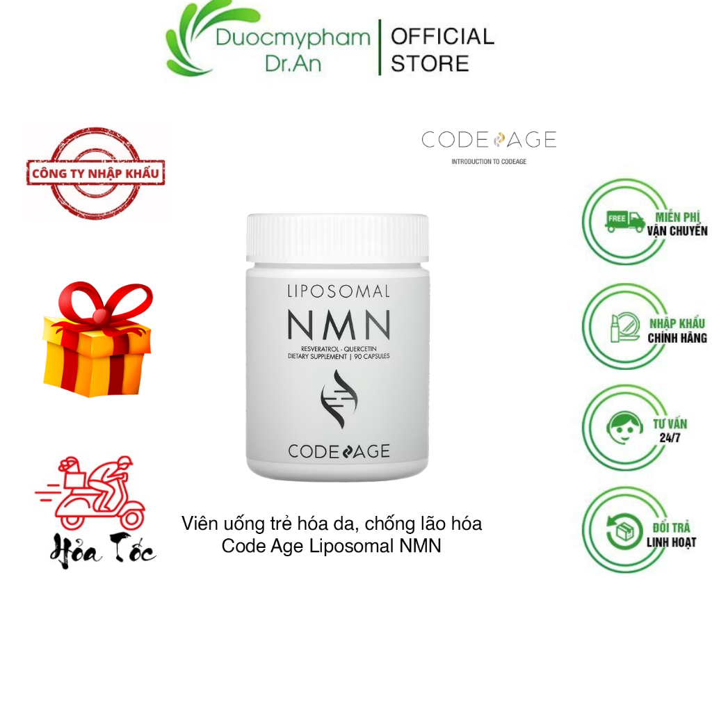 HÀNG NHẬP KHẨU - Viên Uống Code Age Liposomal NMN chống lão hoá tổng ...