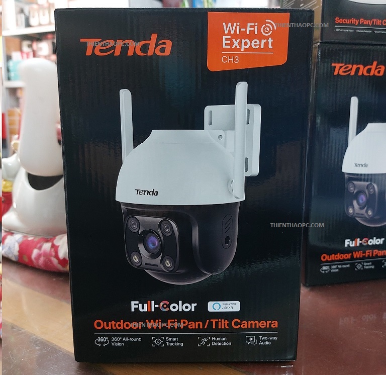 Camera WiFi Quay Quét (Tặng Kèm Thẻ Nhớ 64GB ) 360 Ngoài Trời Tenda CH3 ...
