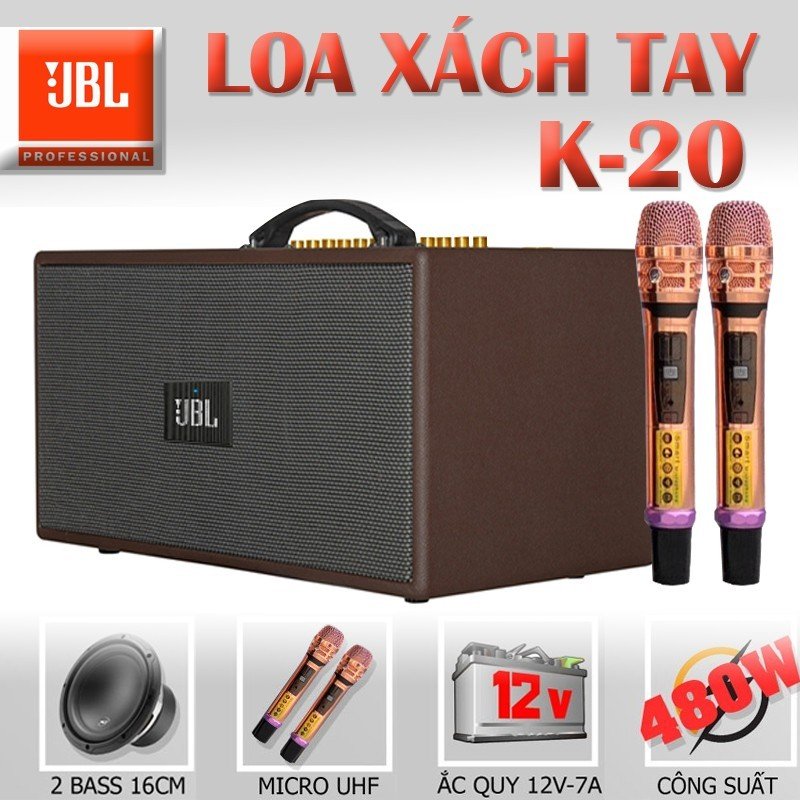 Bảo Hành 2 Năm Loa xách tay SoundBox SB-288 Pro (kèm 2 micro không dây) Loa karaoke xách tay ...