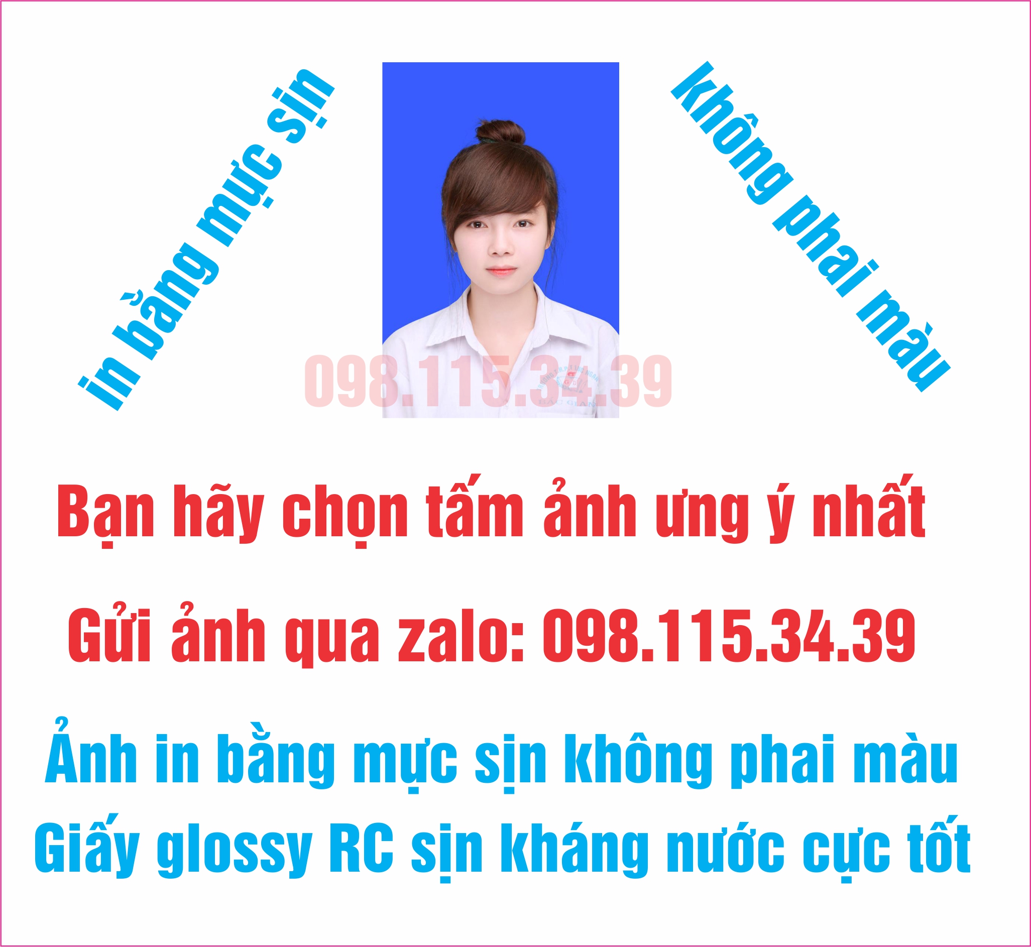 [10 Tấm] Ảnh Thẻ 3x4 4x6 2x3 ảnh Thẻ Chụp Từ điện Thoại In Bằng Giấy