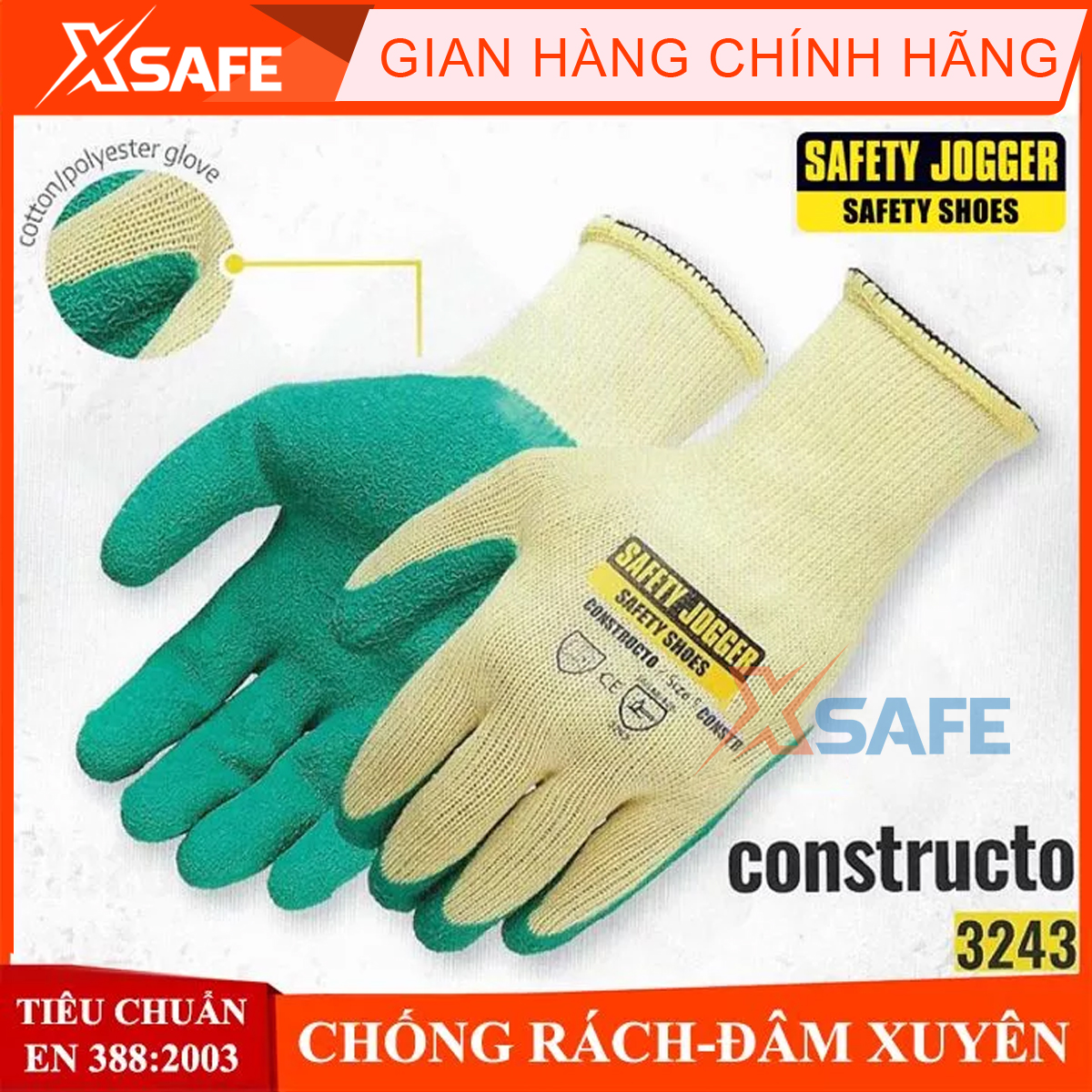 Găng tay bảo hộ đa năng Jogger Constructor bao tay siêu bám chống hao ...