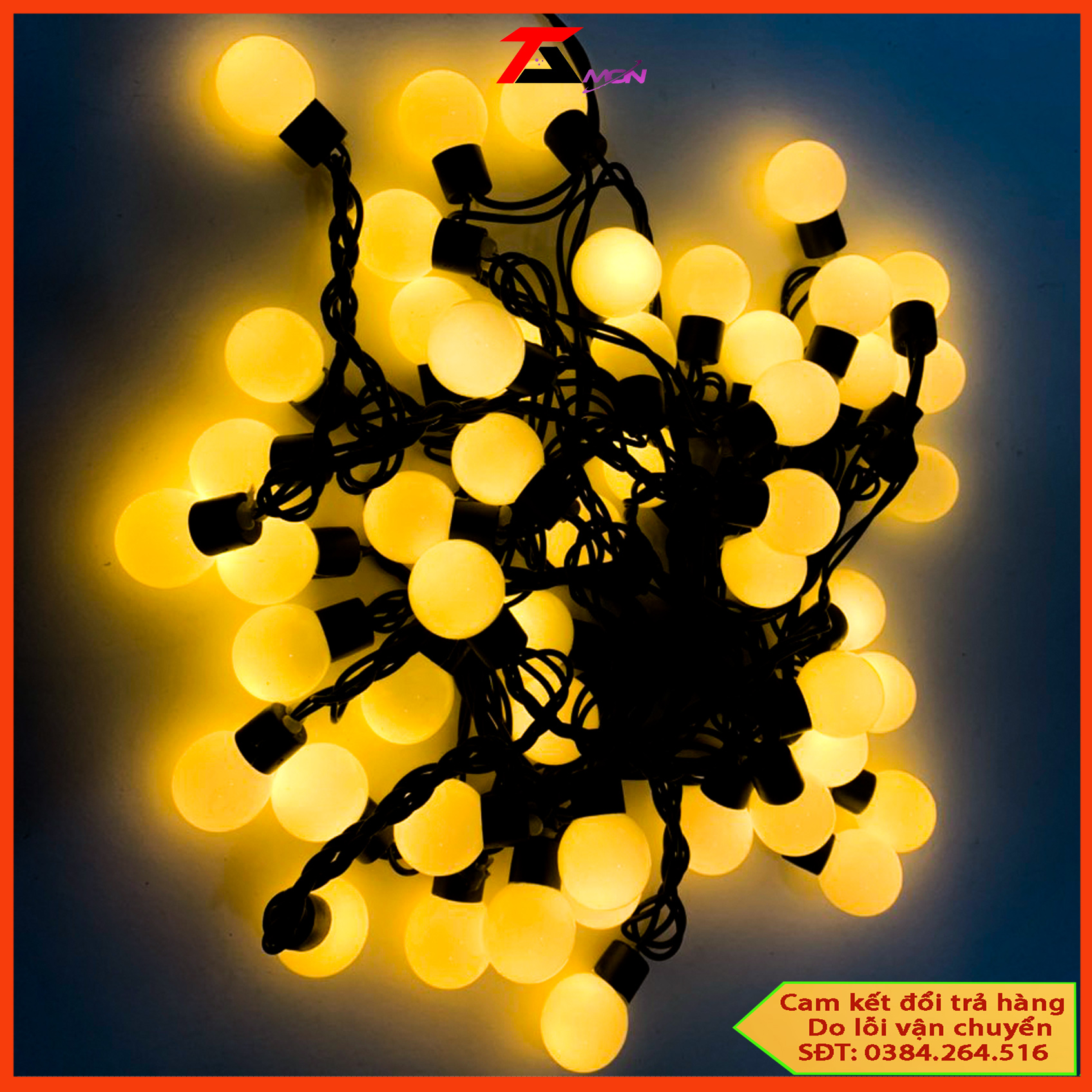 [TMS-50B] Đèn trang trí phòng ngủ, trang trí sân vườn, dài 5m8 50 bóng ...