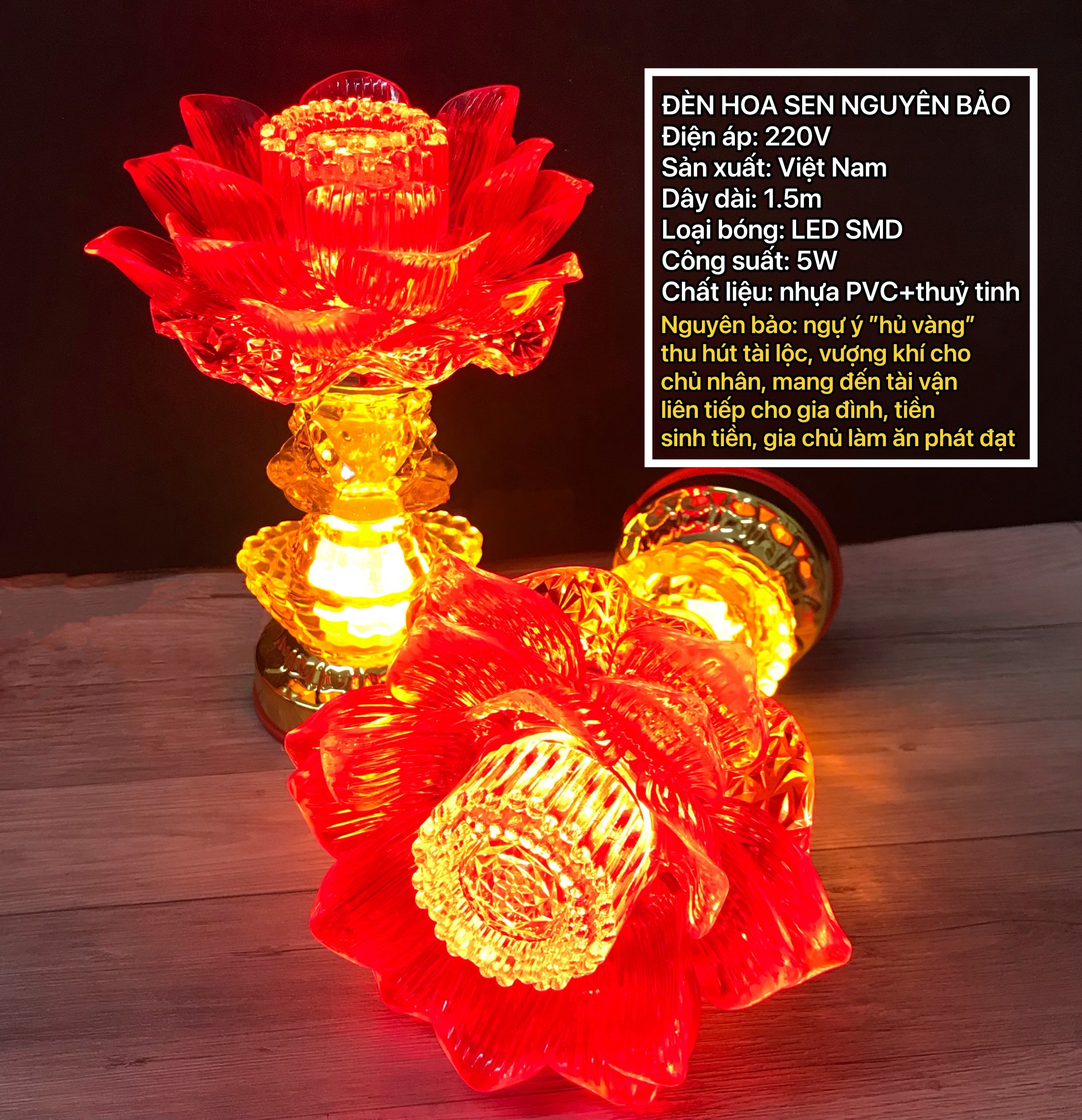 Đèn led bàn thờ cúng đèn thần tài đèn thờ phật đèn thờ gia tiên đèn led ...