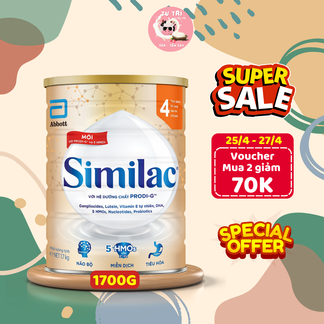 Sữa bột Similac 2 Dinh Dưỡng 5G lon 900g 5HMOs - MixASale