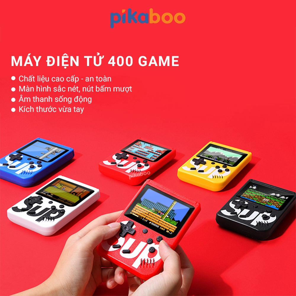 Máy game cầm tay Pikaboo 400 trò chơi kinh điển có kết nối TV màn hình ...