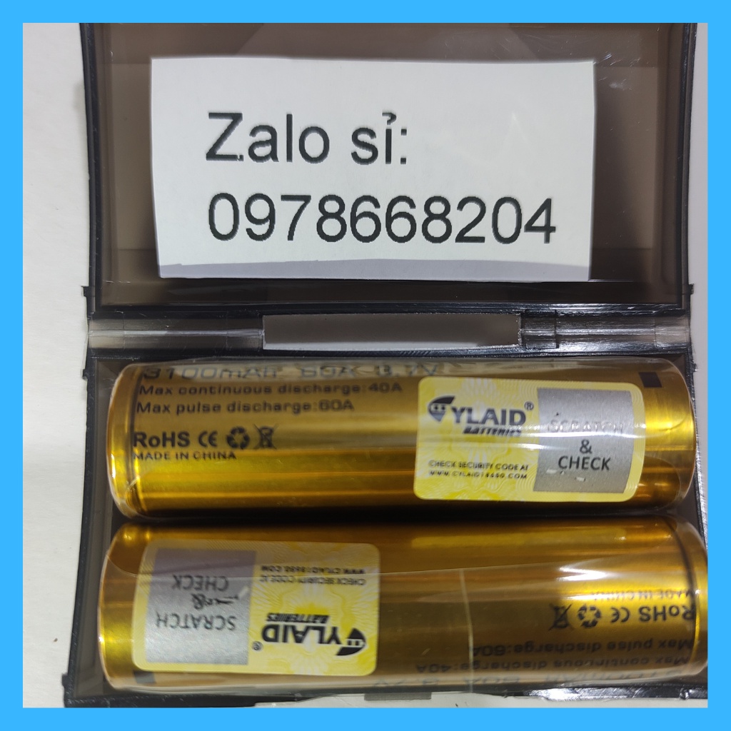 Nhập RS0722 giảm 30k cho đơn 99kPin 18650 cylaid vàng 3100mAh 60A dung ...