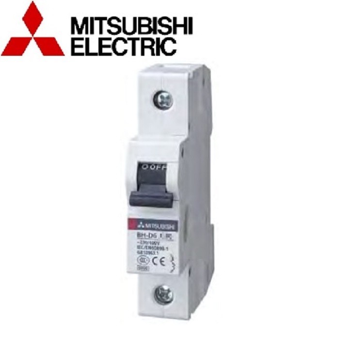 APTOMAT Át tép MCB 1 pha 10kA Mitsubishi BH-D10 1P 2-4A 10kA TYPE C N | Lazada.vn